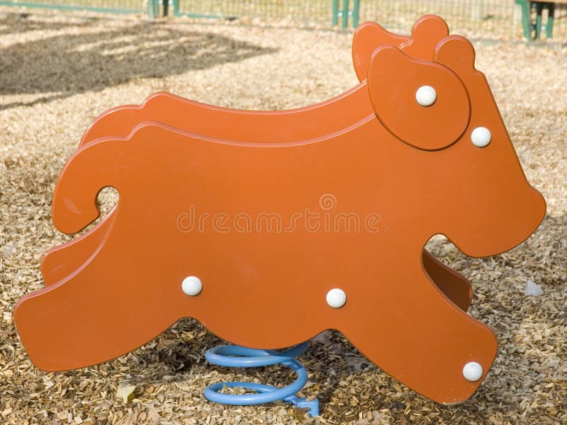 Cow Shaped Game in a Children Playground Stock Image - Image of ...