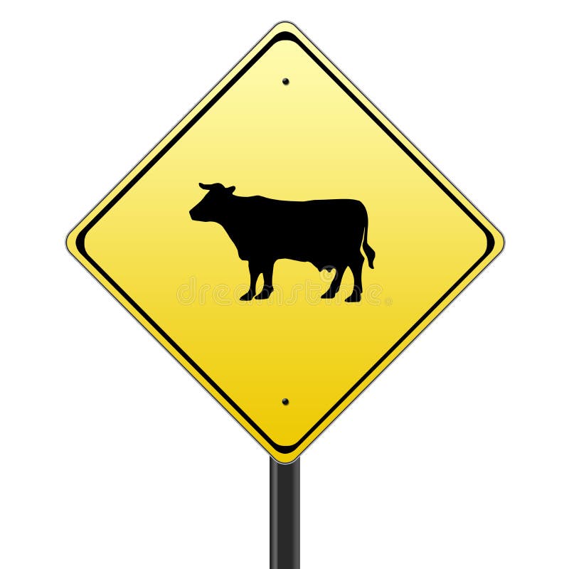 Warning livestock signs stock vector. Illustration of farm - 2178575