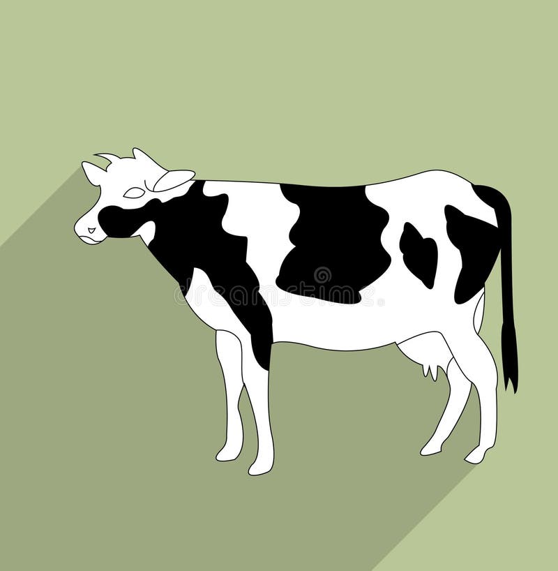 Cow silhouette stock vector. Illustration of bovine - 295974662
