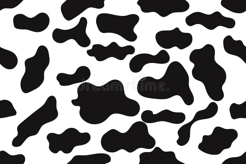Cow Skin Print Seamless Pattern Graphics Cow Skin Background Stock ...