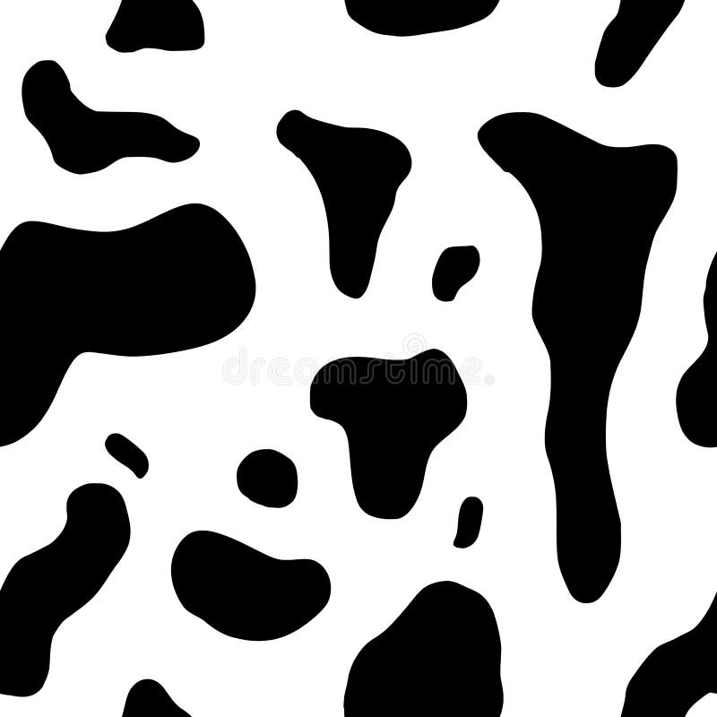 Cow Skin Seamless Pattern Stock Vector Illustration Of Fauna 255972546
