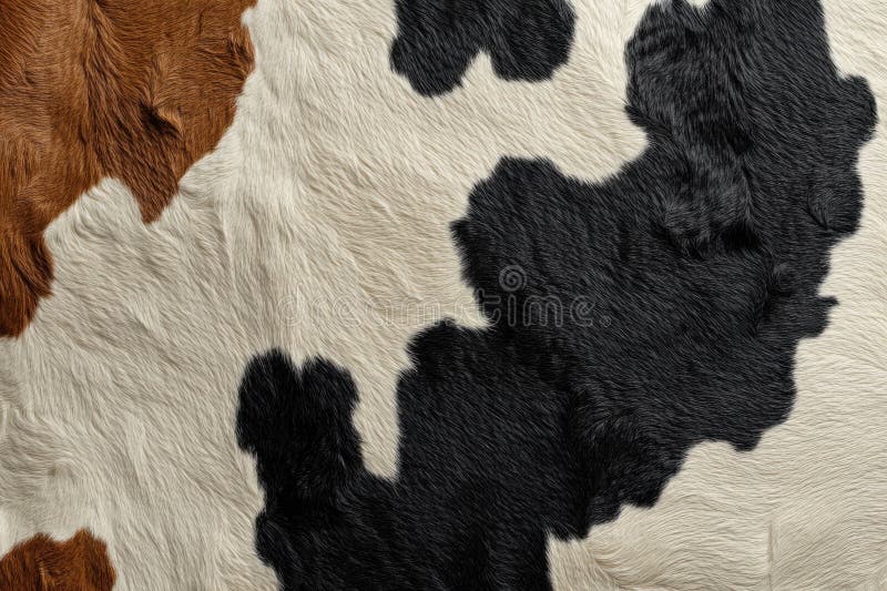 Cow Skin Texture. Close-Up of Cow Skin. Cowhide Texture. Pattern of Cow ...