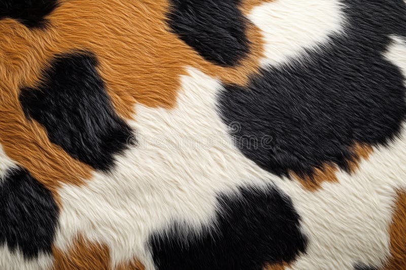 Cow Skin Texture. Close-Up of Cow Skin. Cowhide Texture. Pattern of Cow ...