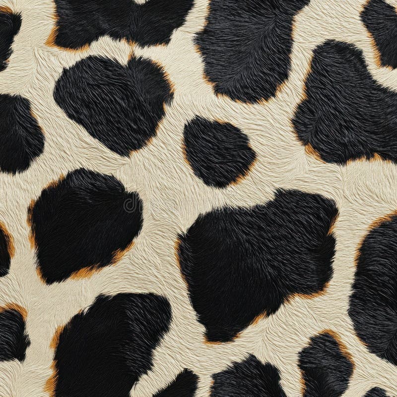 Cow Skin Texture. Close-Up of Cow Skin. Cowhide Texture. Pattern of Cow ...