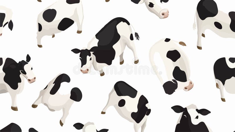 Cow Spots Pattern Background Vector Illustration Stock Illustration ...