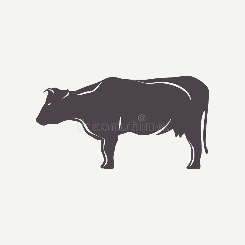 Cow symbol stock vector. Illustration of mammal, product - 84234346