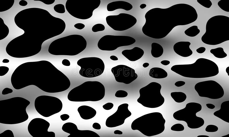 Cow Texture Pattern Repeated Seamless Black and White Spot Skin Fur ...