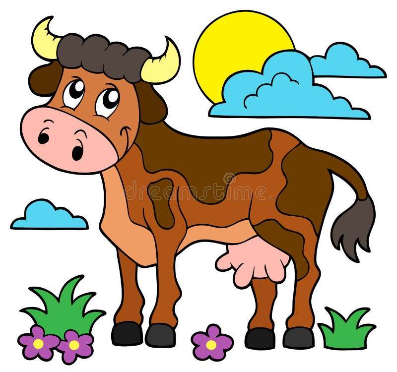 Cow theme image 1 stock vector. Illustration of animal - 53981972