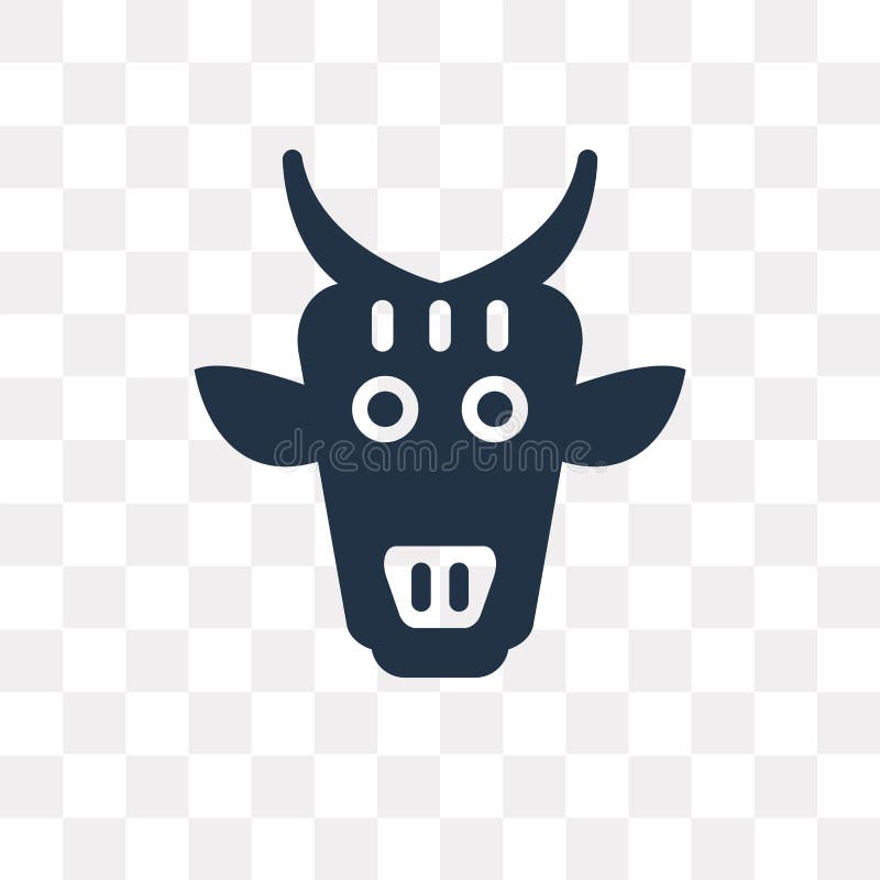 Cow Vector Icon Isolated on Transparent Background, Cow Transpa Stock ...