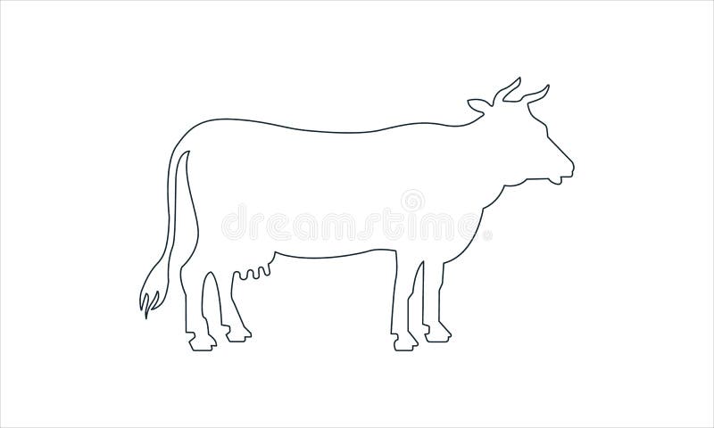 Cow Vector Icon .Perfect Pictogram Illustration on White Background ...