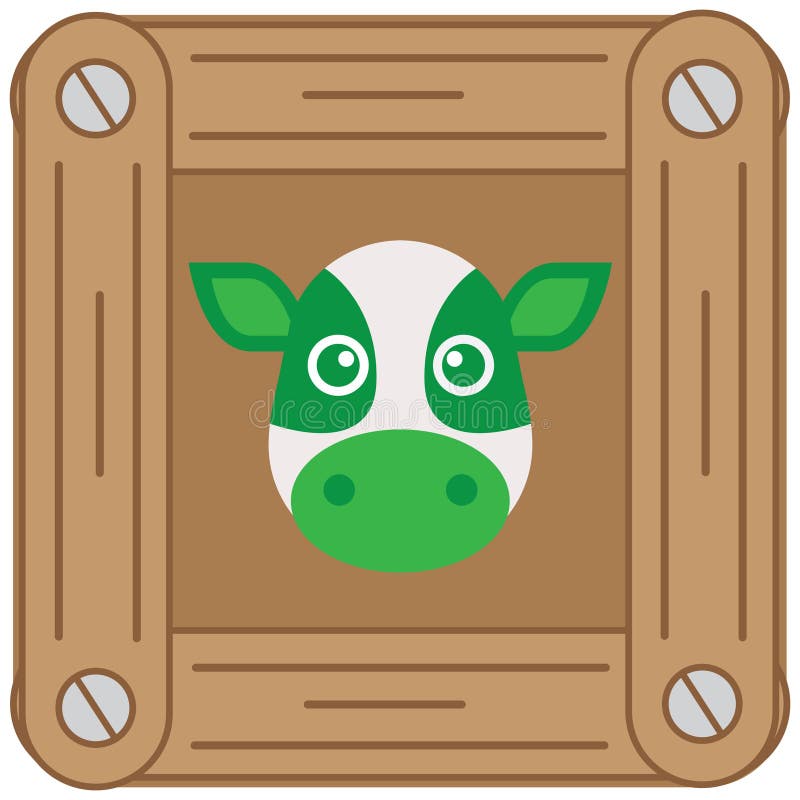 Cow. Vector Illustration Decorative Design Stock Vector - Illustration ...