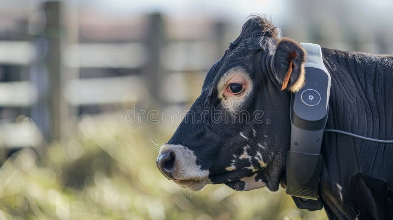 A Cow Wearing a GPSenabled Collar Providing Realtime Location and ...
