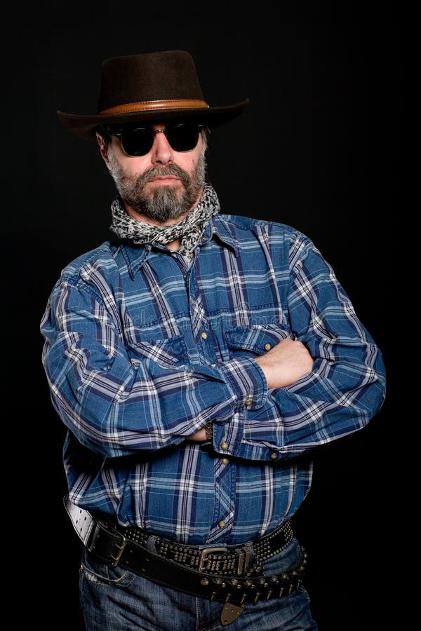 Cowboy stock image. Image of cowboy, looking, portrait - 17211263