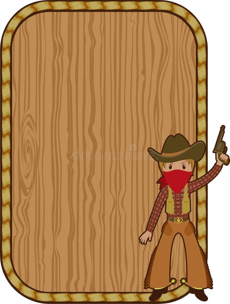 Cowboy Art Border Stock Illustrations – 439 Cowboy Art Border Stock ...