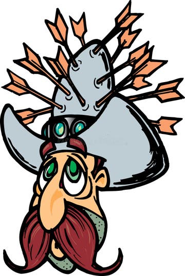 Cowboy with arrows in hat stock vector. Illustration of face - 5560376