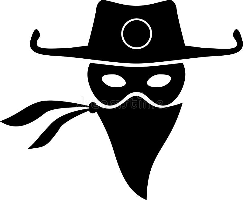 Cowboy, Bandit-Vector-Illustration Vektor Abbildung - Illustration von ...