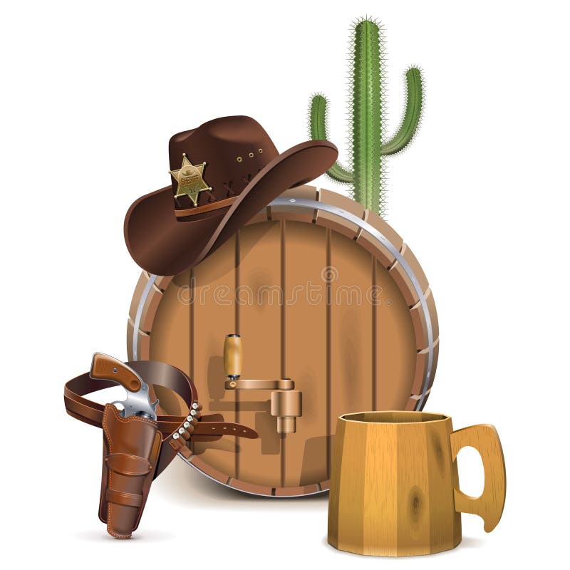 Cowboy Bar Concept De Vecteur Illustration de Vecteur - Illustration du ...