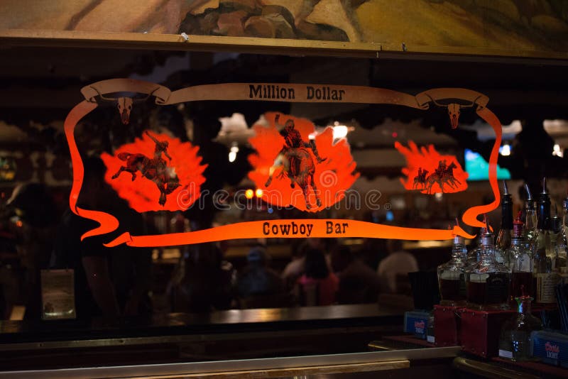 Cowboy bar editorial photo. Image of mirror, wyoming - 96045981