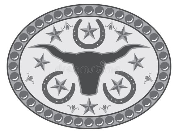 Cowboy Belt Buckle Stock Illustrations – 355 Cowboy Belt Buckle Stock ...