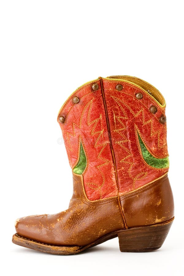 Cowboy boot stock image. Image of worn, used, single, kids - 2125645