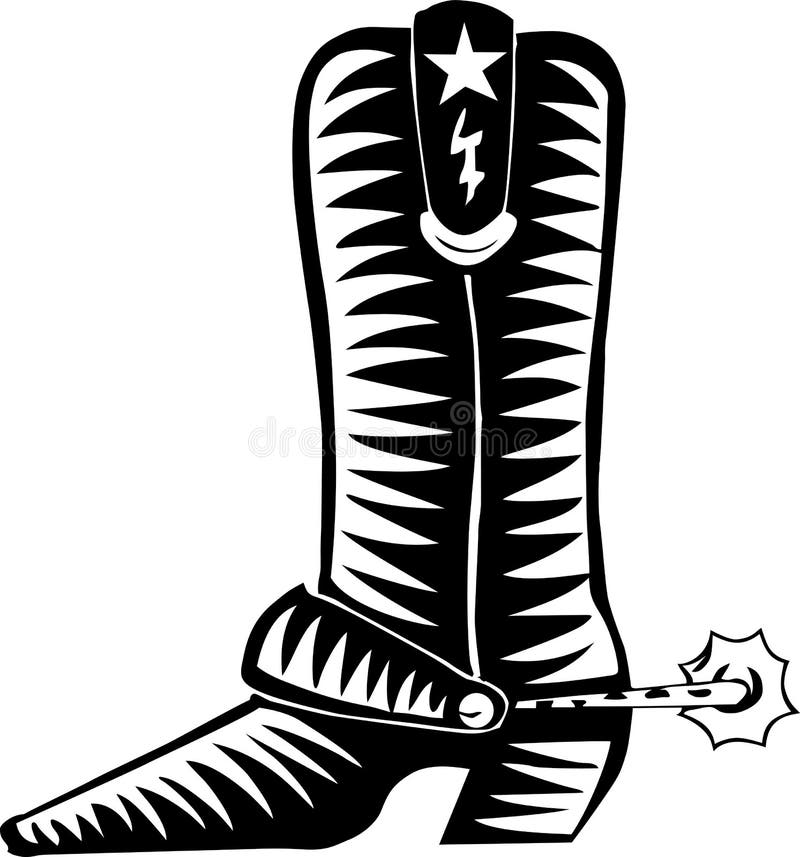 Cowboy Boot Spurs Stock Illustrations – 176 Cowboy Boot Spurs Stock ...