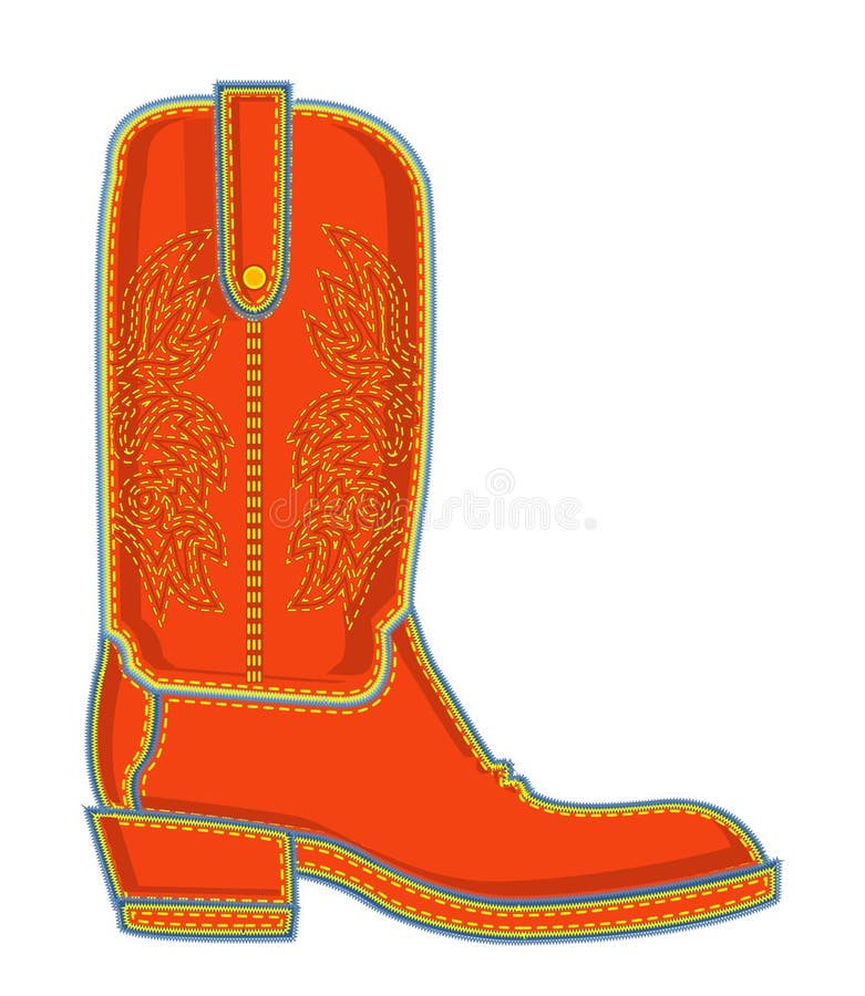 Cowboy boot.Vector symbol stock vector. Illustration of rodeo - 37351148