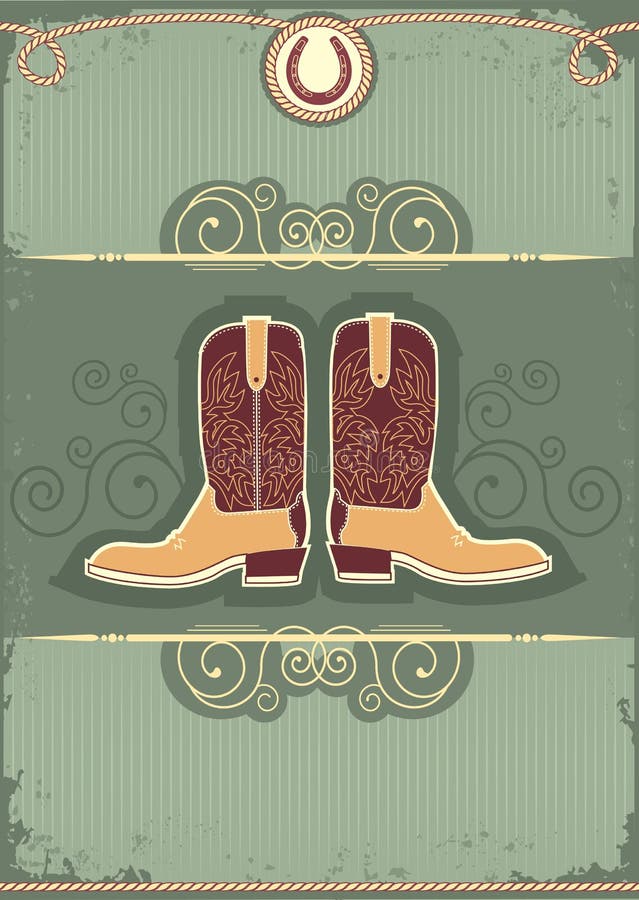 Cowboy Western Background Rope Frame Stock Illustrations – 125 Cowboy ...