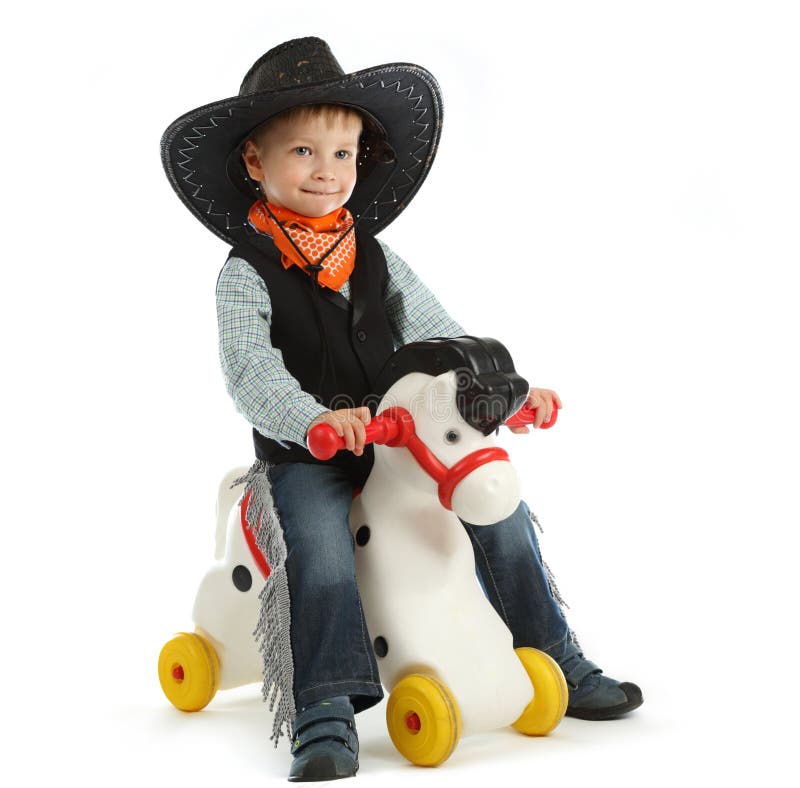 Cowboy child stock photo. Image of dressed, fringe, denim - 36489770