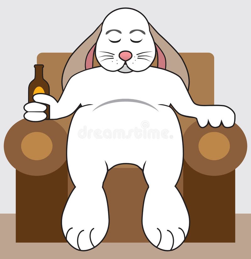Rabbit and beer stock illustration. Illustration of alcohol - 1559065
