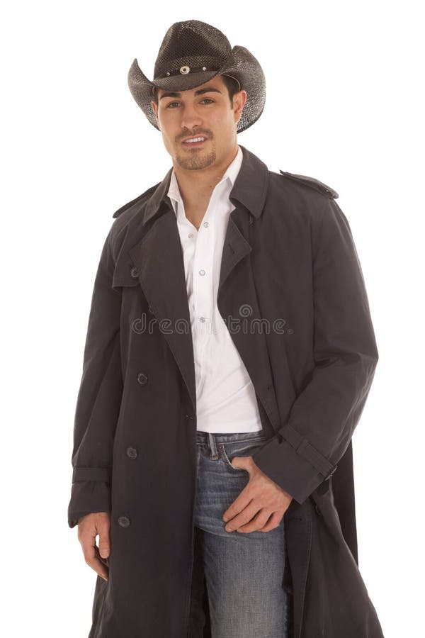 Handsome Man in Cowboy Clothes Stock Image - Image of portrait ...