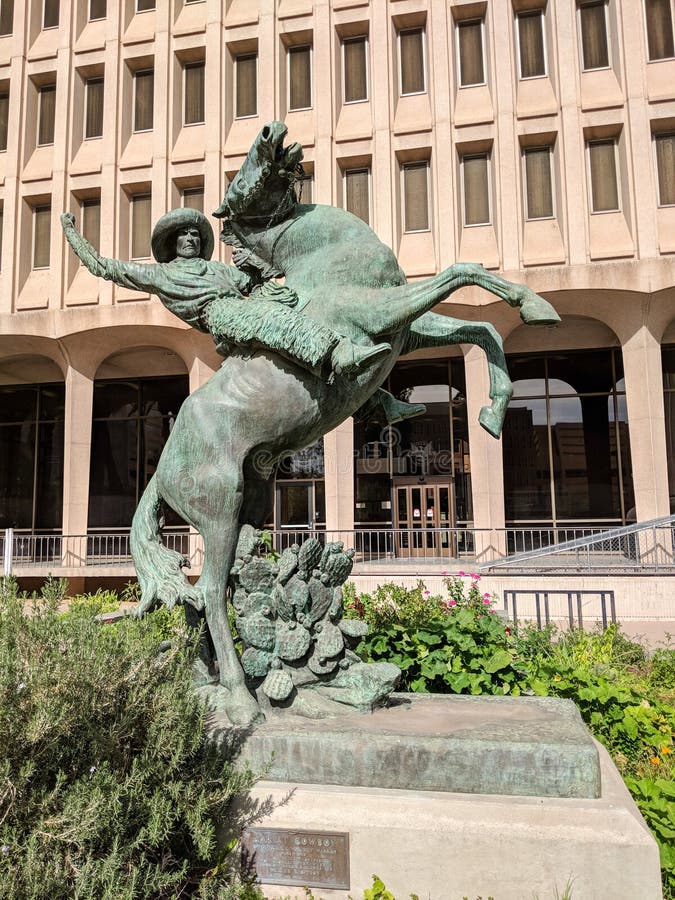 Cowboy De Lasso à Phoenix Du Centre, AZ Image stock éditorial - Image ...