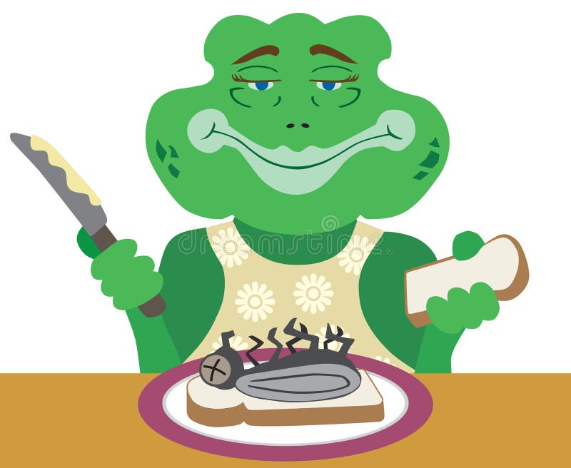 Frog Eating Stock Illustrations – 161 Frog Eating Stock Illustrations ...