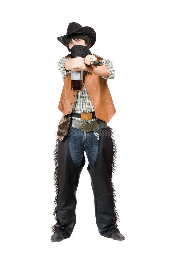 American West Cowboy Gun Holster And Western Hat Stock Photo - Image of ...