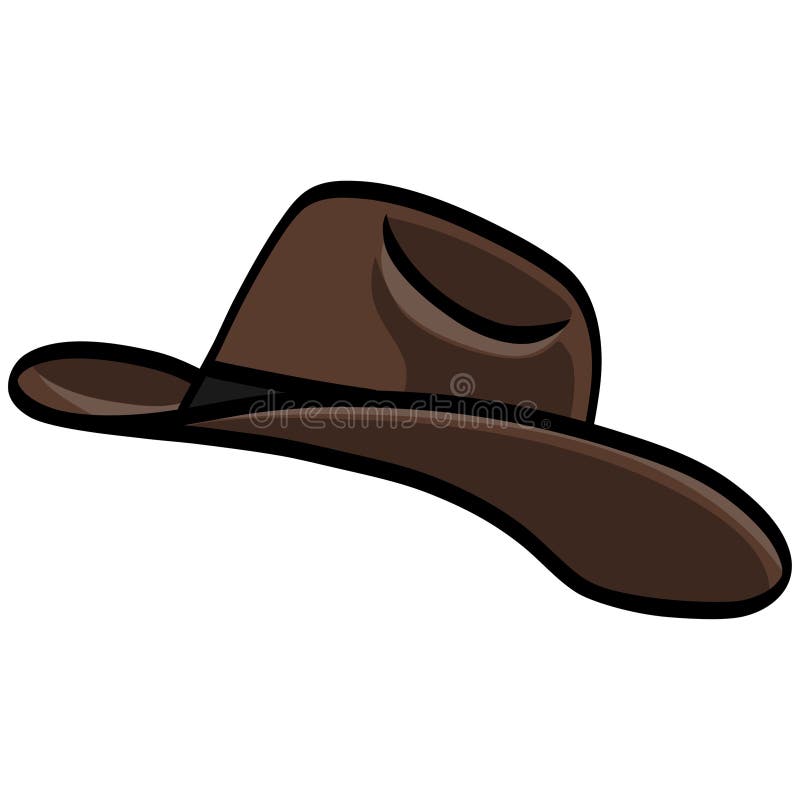 Cowboy Hat Cap Vector Illustration Stock Vector - Illustration of dress ...