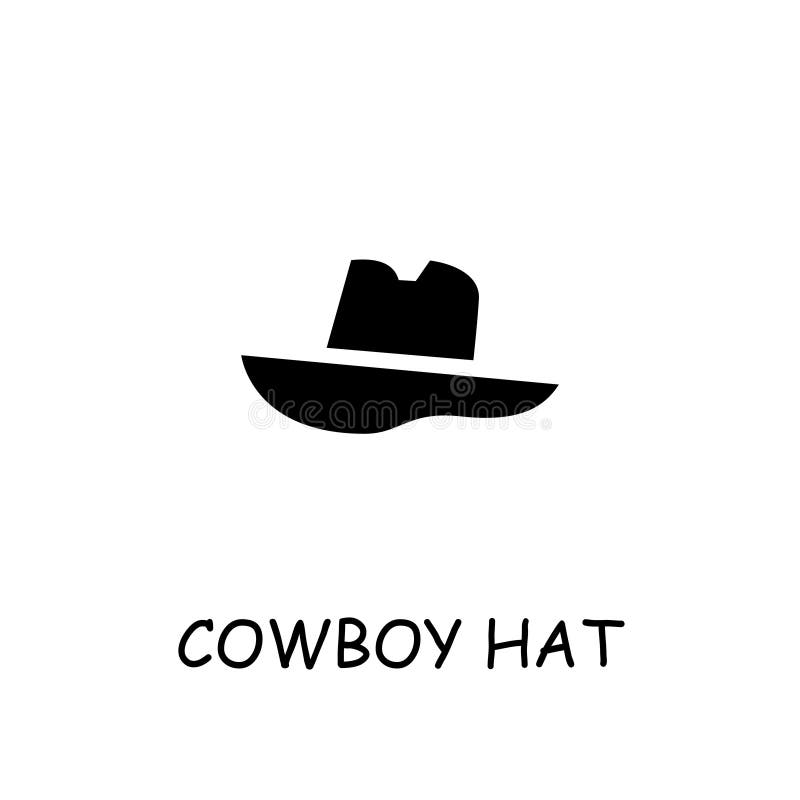 Cowboy Hat Icon. Vector Isolated Object. Side View Stock Vector ...