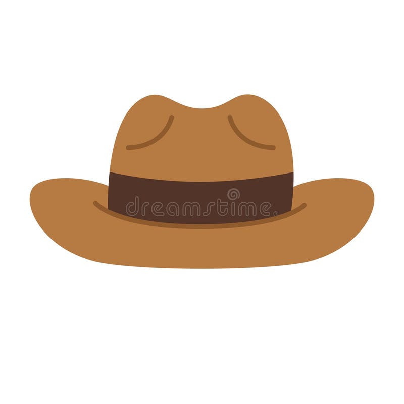 Cowboy Hat Flat Vector Illustration Icon, Cowboy Hat Clip Art, Clip Art Cowboy Hat Stock ...