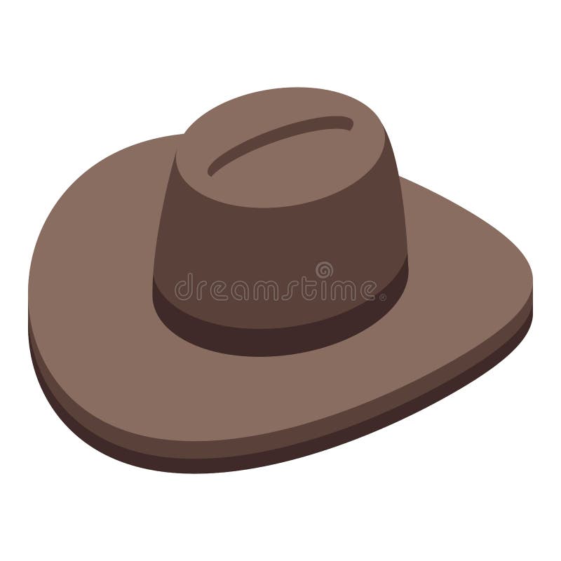 Cowboy Hat Icon Isometric Vector. Western Desert Stock Illustration ...