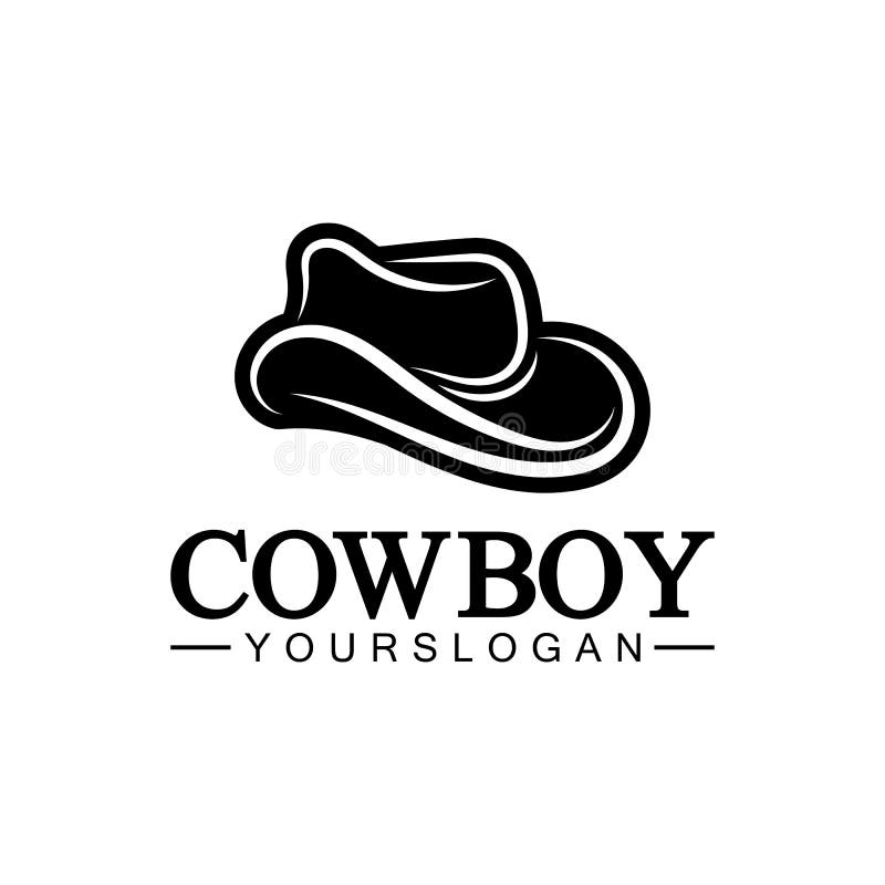 Cowboy Hat Logo Icon Vector Design Template Stock Vector - Illustration ...