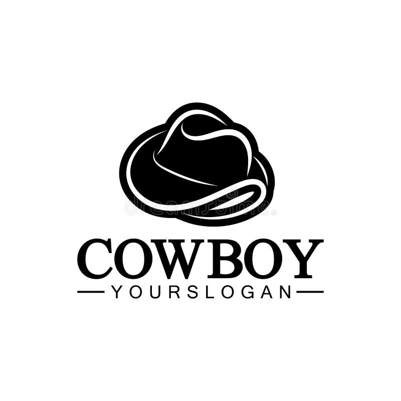 Cowboy Hat Logo Icon Vector Design Template Stock Vector - Illustration ...