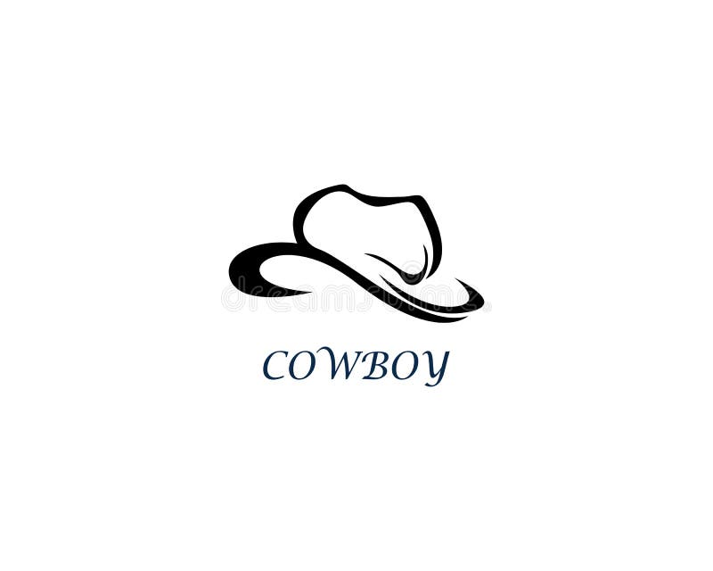 Cowboy Hat Logo Template Vector Stock Illustration - Illustration of ...
