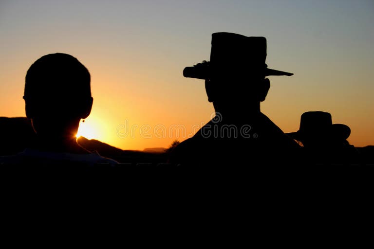 Cowboy hats in sunset stock photo. Image of springs, alice - 7754366