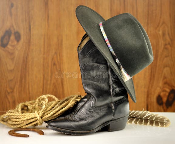 Cowboy items stock photo. Image of western, brown, west - 17752168