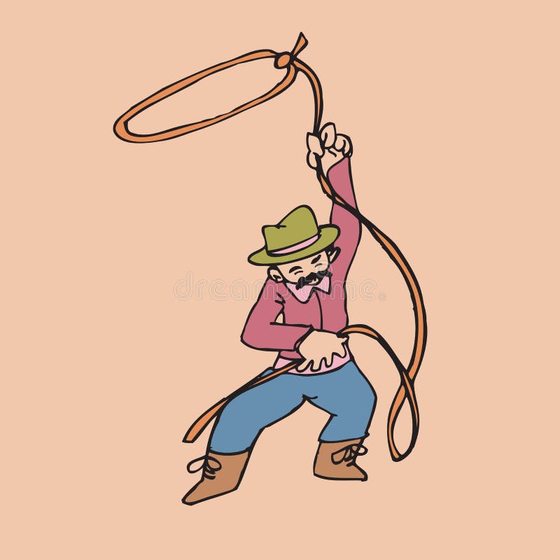 Cowboy Rope Stock Illustrations – 5,796 Cowboy Rope Stock Illustrations ...