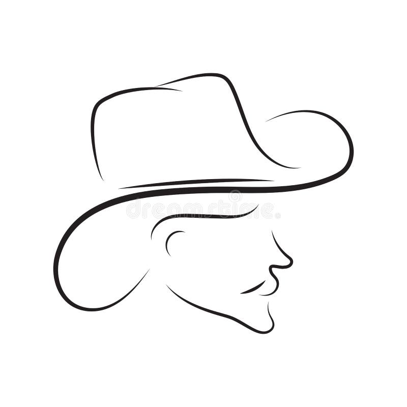 Cowboy Logo Vector Template Design Stock Vector - Illustration of wild ...