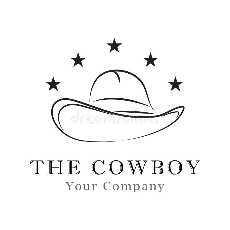 Cowboy Logo Vector Template Design Stock Vector - Illustration of sign ...