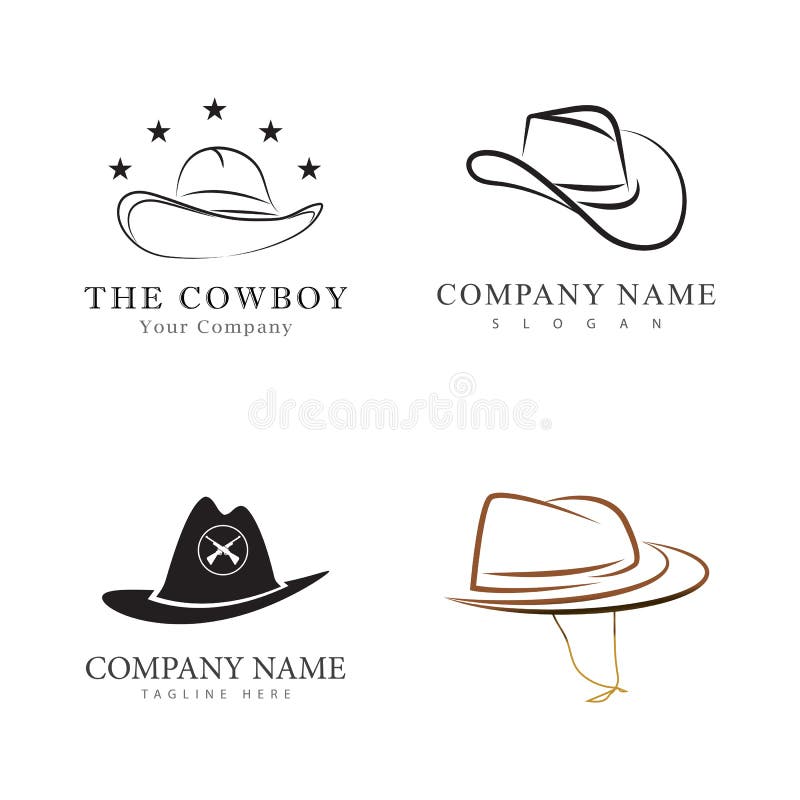 Cowboy Logo Vector Template Design Stock Illustration - Illustration of ...