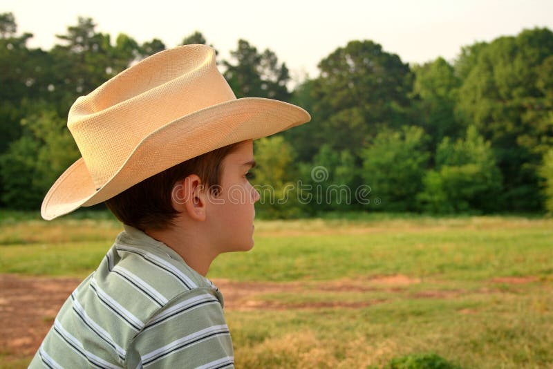 Cowboy novo foto de stock. Imagem de juvenil, anglo, retrato - 10336198