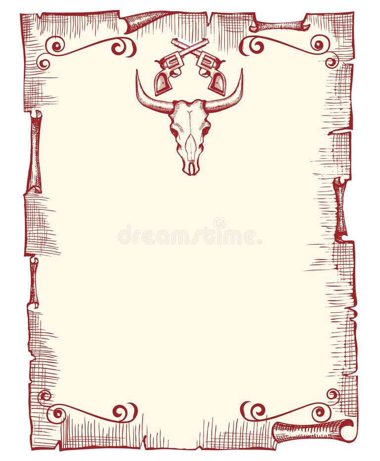 Western Background Cowboy Old Paper Text Stock Illustrations – 312 ...