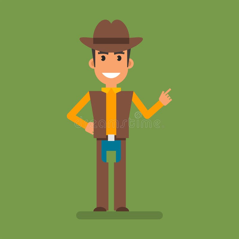 Cowboy Pointing Stock Illustrations – 96 Cowboy Pointing Stock ...