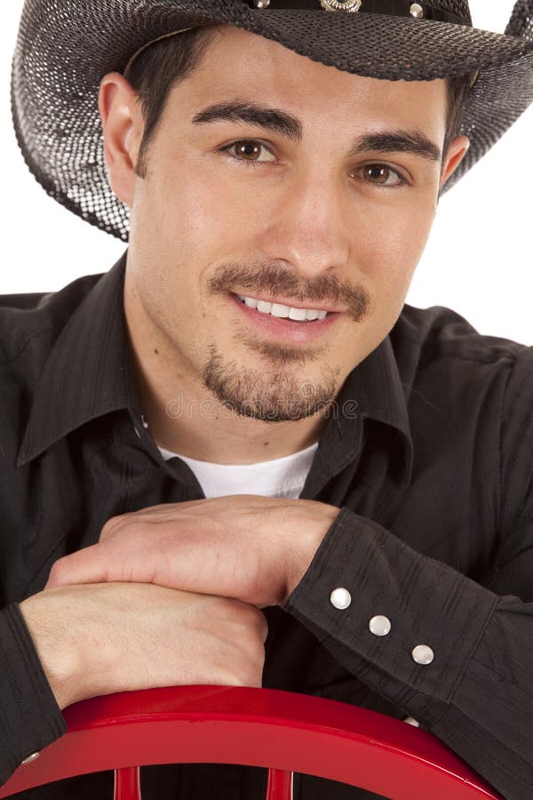 Cowboy portrait smile stock image. Image of masculine - 19491247